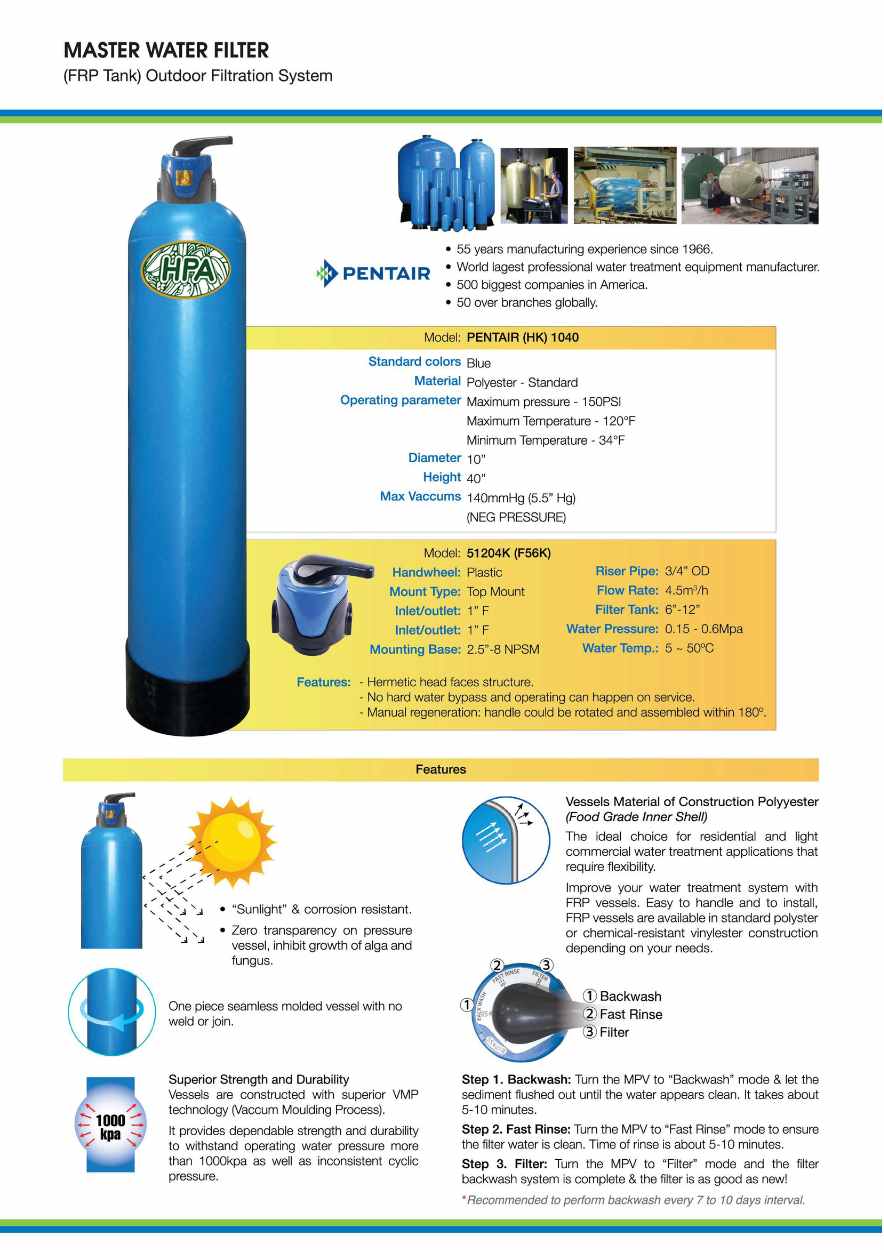 HPA MASTER FILTER STAINLESS STEEL - Radix Mall Mart